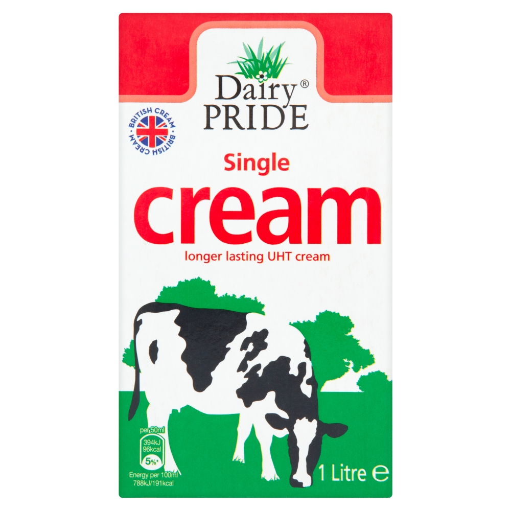 Dairy Pride Single Cream 1 Litre - Crediton Dairy